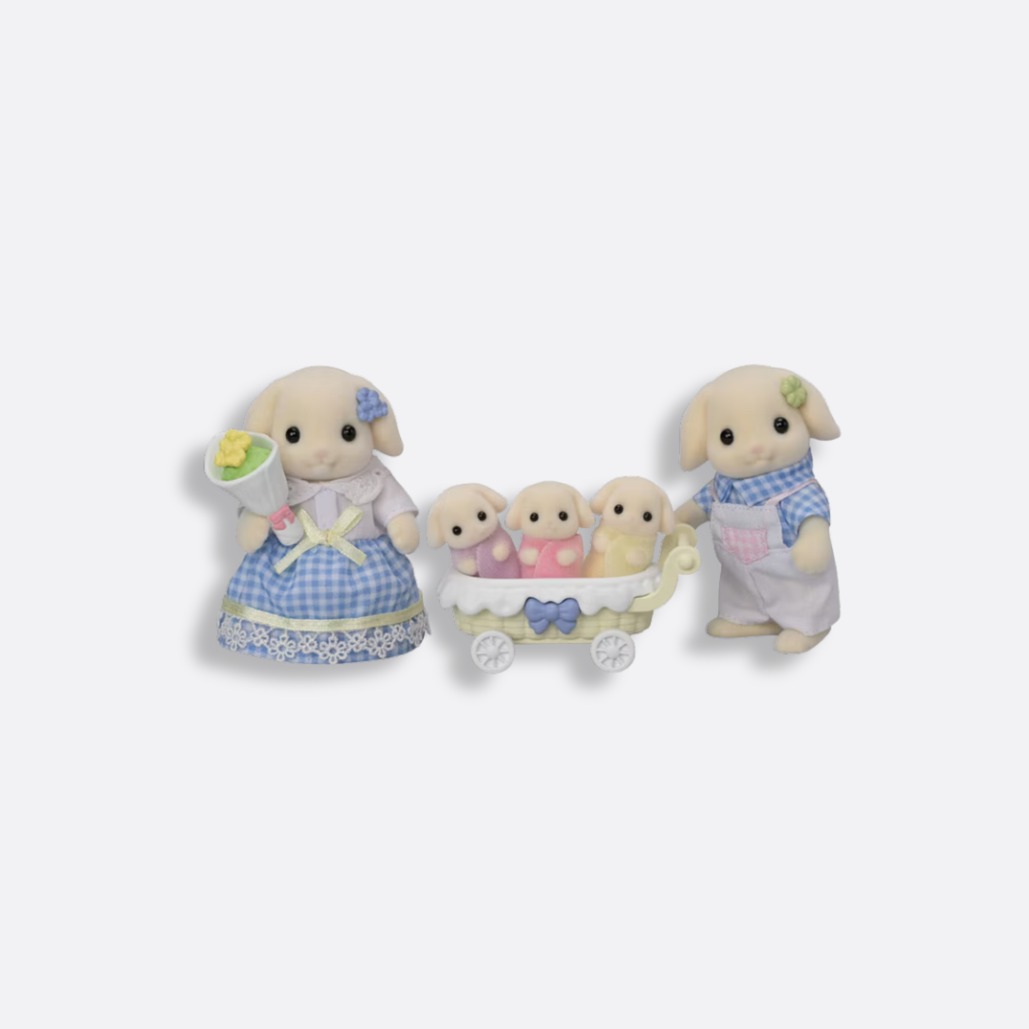 Calico Critters Flora Rabbit Family – Rosy Paredes Beauty